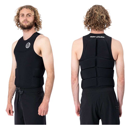 Rip Curl Big Wave Paddle Impact Vest, Black | Underground Surf