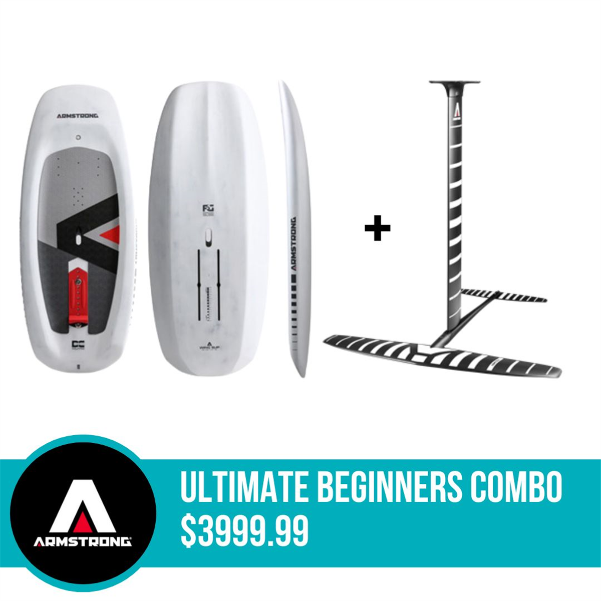 Armstrong Foils S1 1850 Foil Kit + Fg Wing Sup Foil Board Combo ...