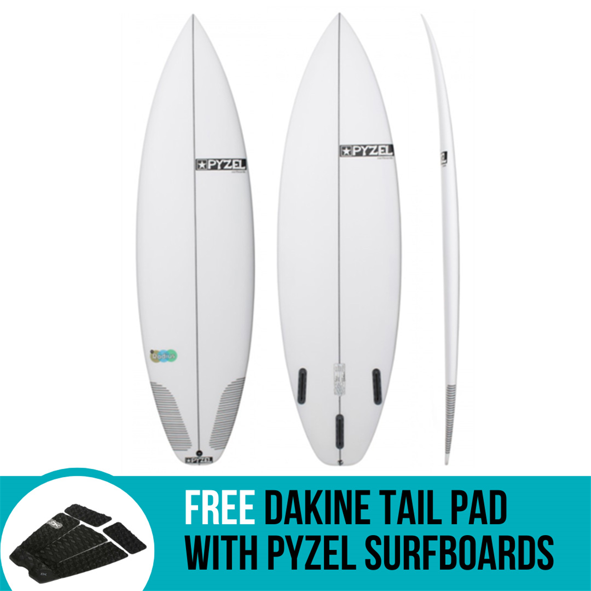 Pyzel Radius Performance Surfboard With Fcs Ii Quad Fins | Underground Surf