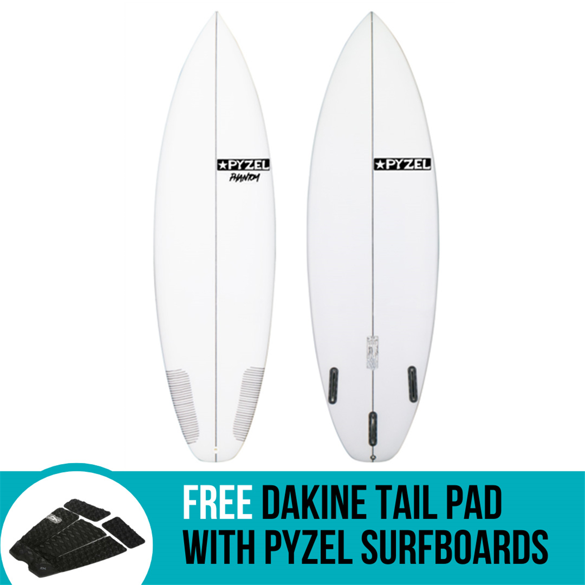 Pyzel Phantom Surfboard With 5 Future Fin Boxes | Underground Surf