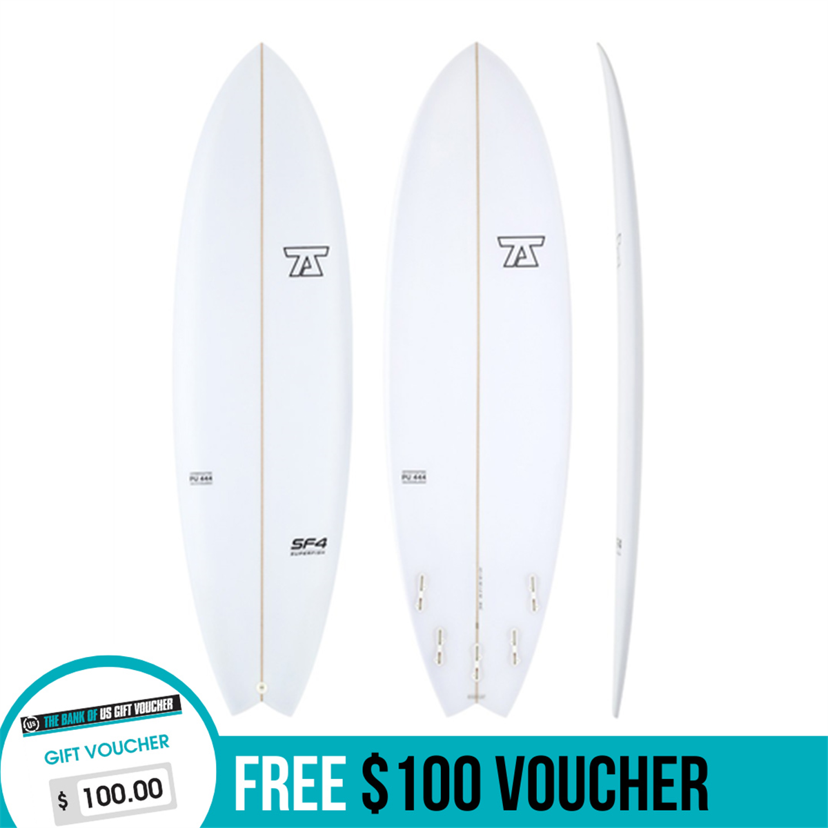 7S SuperFish 4 PU Surfboard