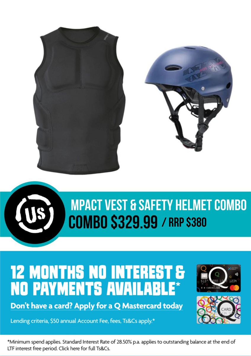 Aztron Safety Helmet + Patagonia Impact Vest Combo | Underground Surf