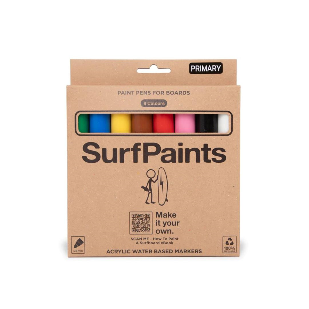 Surfpaints Surf Paint Pen Primary Colour Pack | Underground Surf
