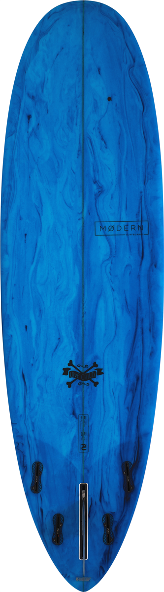 Modern Love Child Surfboard, Blue Tint