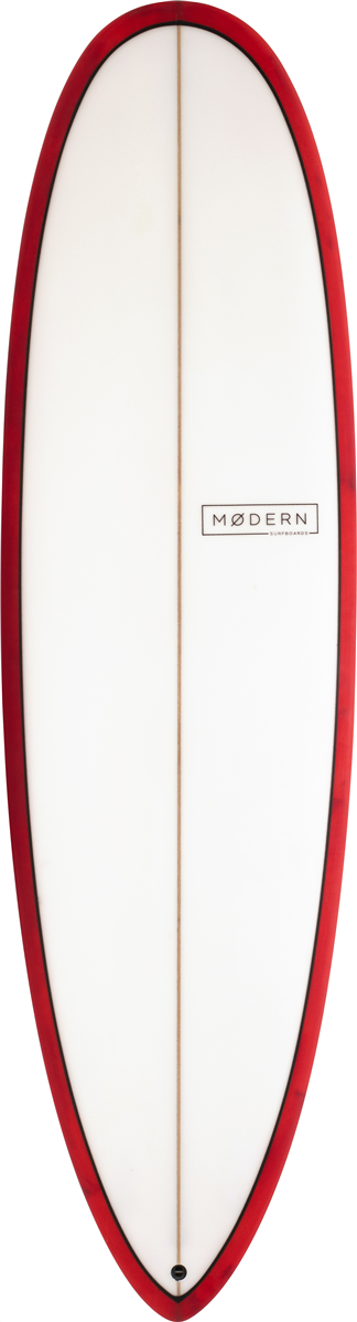 Modern Love Child Surfboard, Red Tint